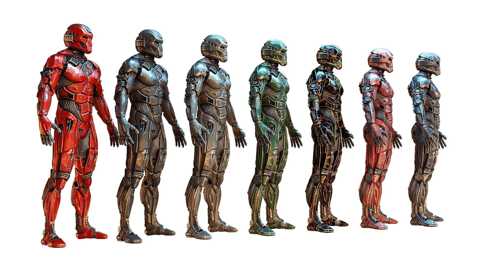 3d model super hero airon