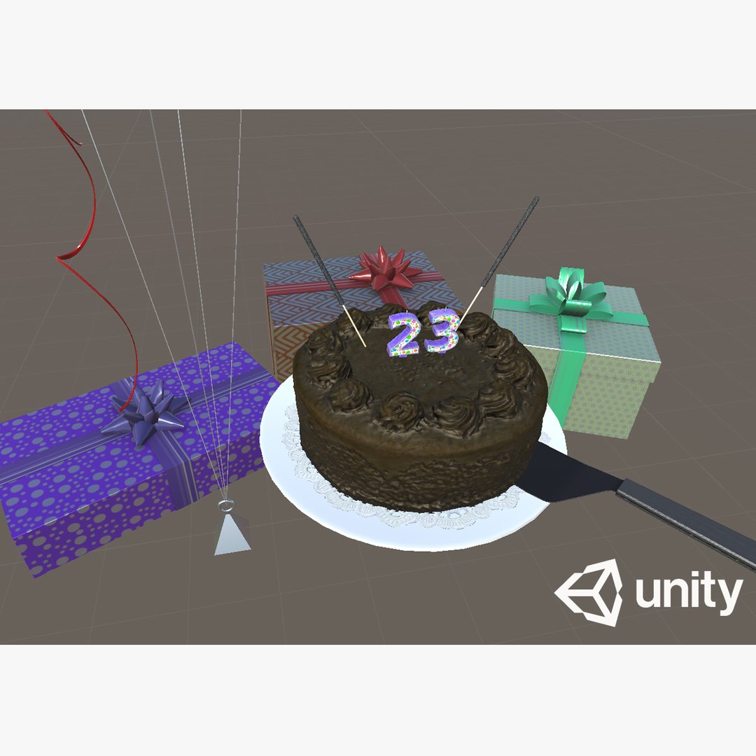 3D Cake Pbr Unity Model - TurboSquid 1354874