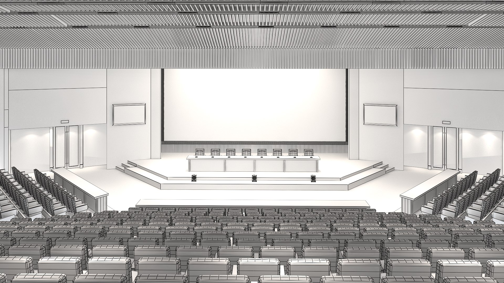 3D Lecture Hall 06 Model - TurboSquid 2111276