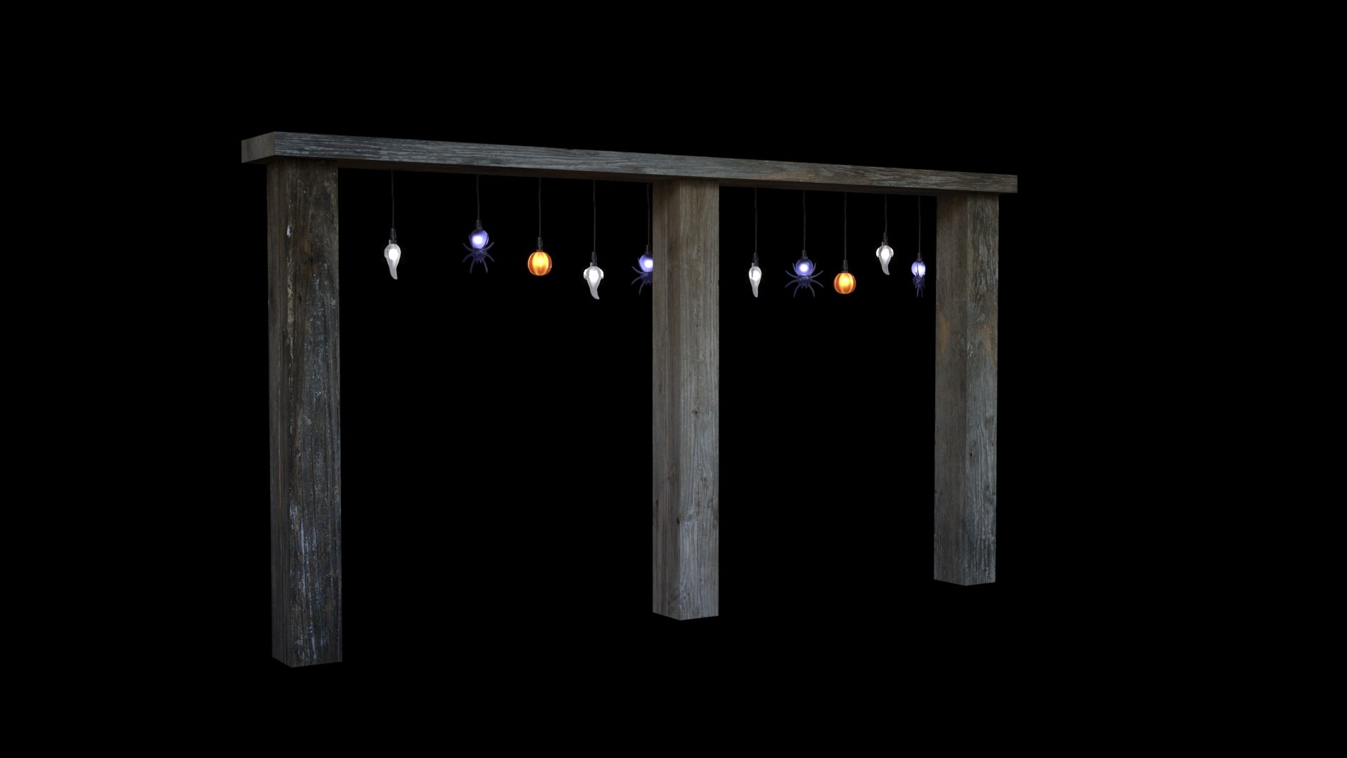 3D Halloween Led Lights Decorations - TurboSquid 1628886