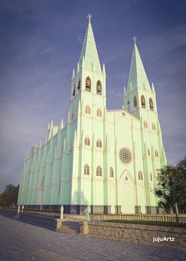 3D Gothic Church Filipino 3D Model Philippines - TurboSquid 1962594