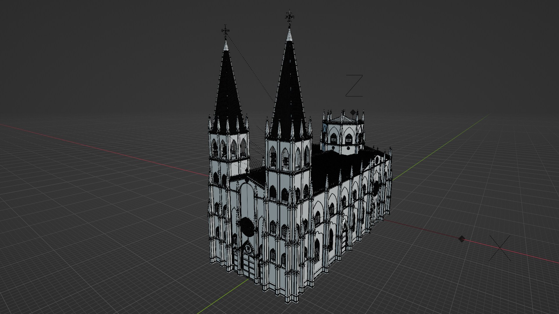 3D Gothic Church Filipino 3D Model Philippines - TurboSquid 1962594