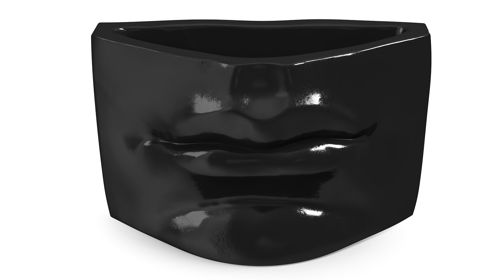 3D Michelangelo David Lips Decor Black - TurboSquid 2270245