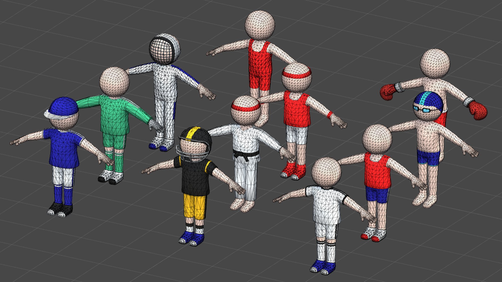 3D Model Lowpoly Animal Characters Pack - Cartoon Rigged - 2 ...