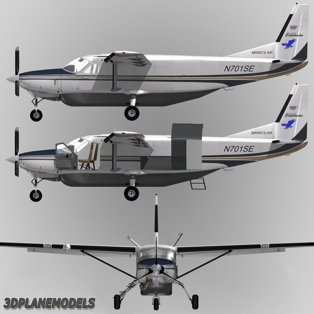 Cessna 208 Cargo Super 3d Max