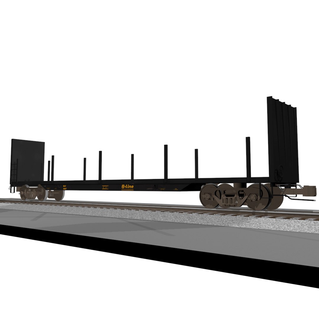 3d train car model