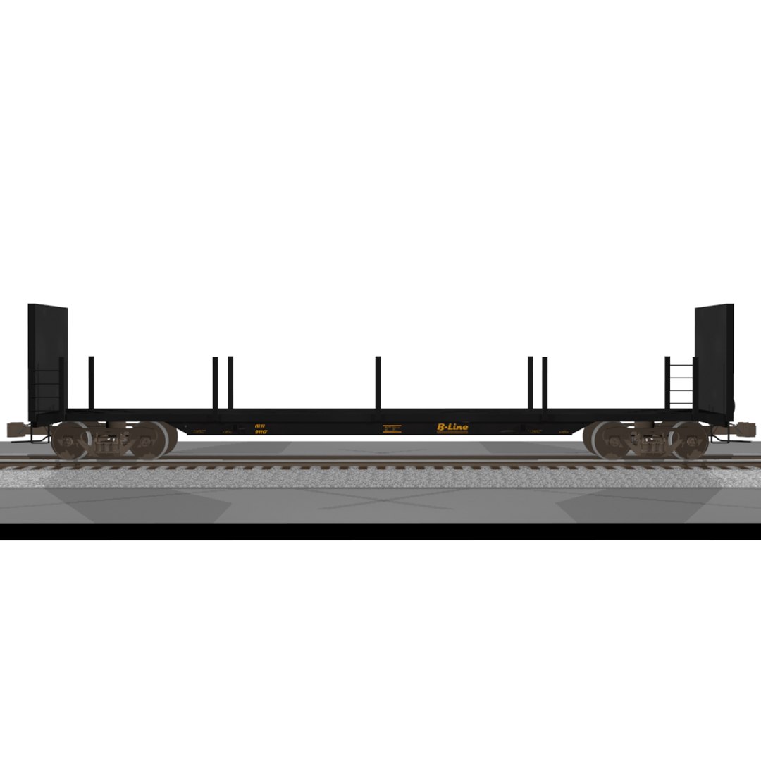 3d train car model