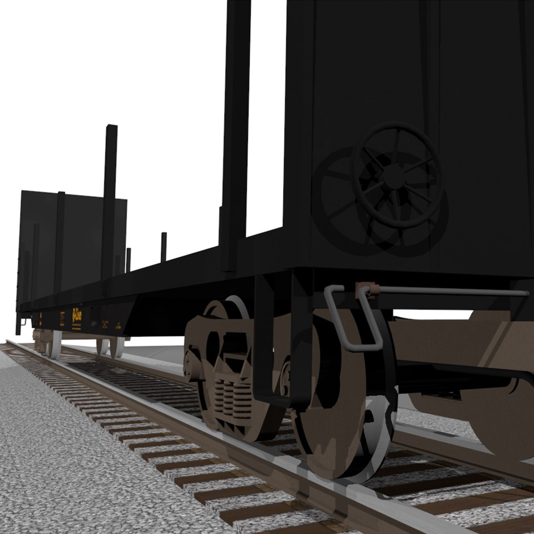 3d train car model