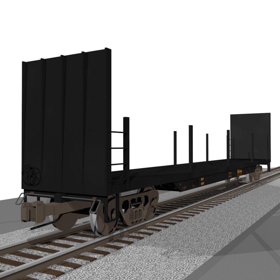3d train car model