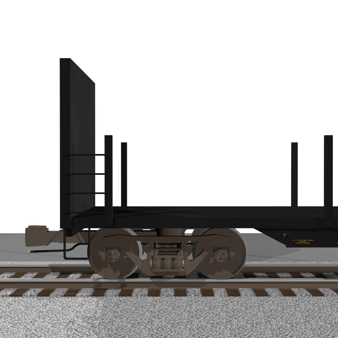 3d train car model