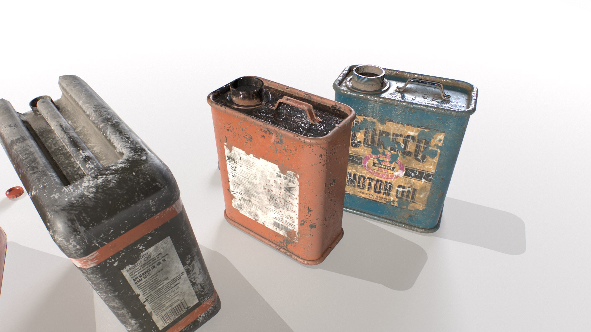 3D Model Oil And Water Cans - TurboSquid 1984767