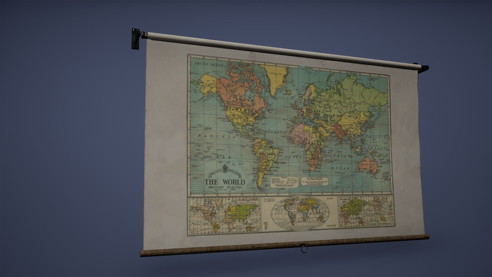 Map World 3D Model - TurboSquid 1731146