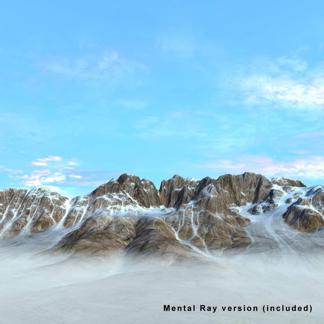 Snowy Mountain Snow Rock Landscape Max