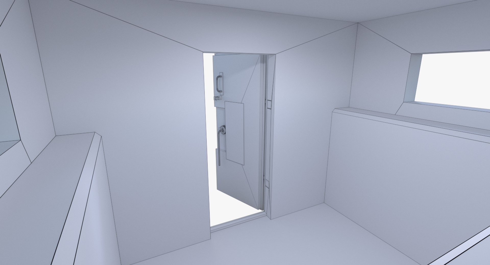 Bunker Blender Post 3d Model