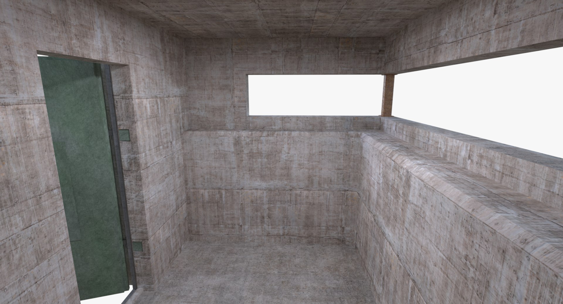 Bunker Blender Post 3d Model