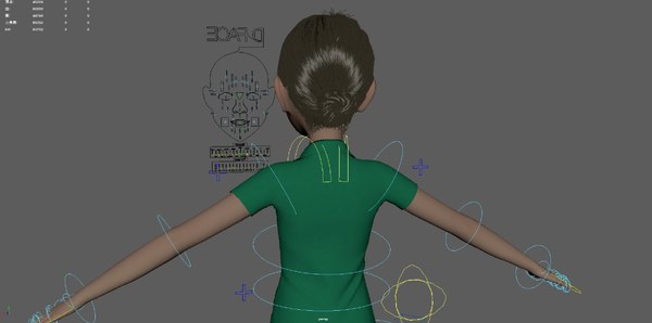 3D Cartoon Girl Rigged Animation model - TurboSquid 1743510