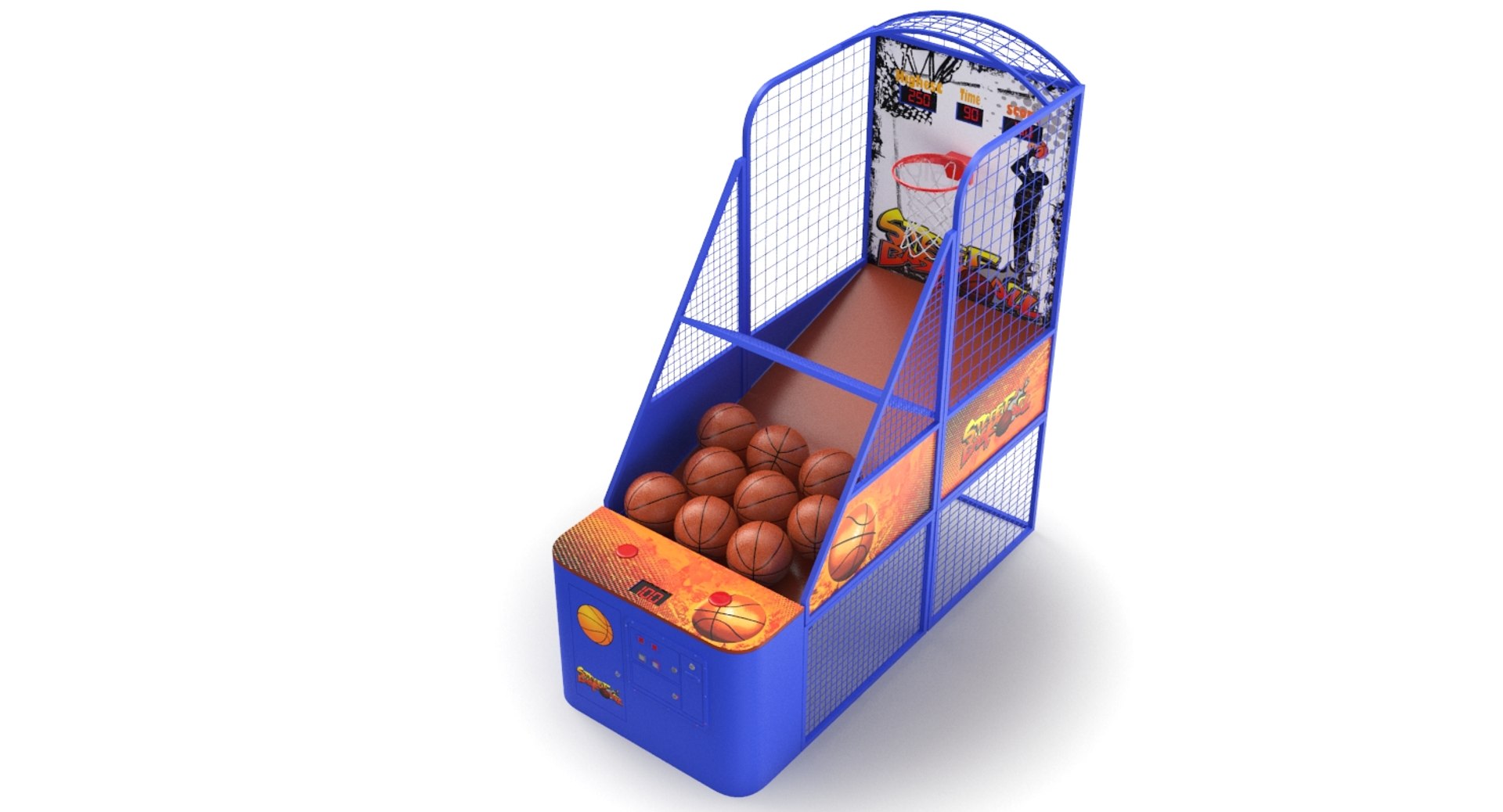 Basketball Arcade Ball 3D Model - TurboSquid 1326055