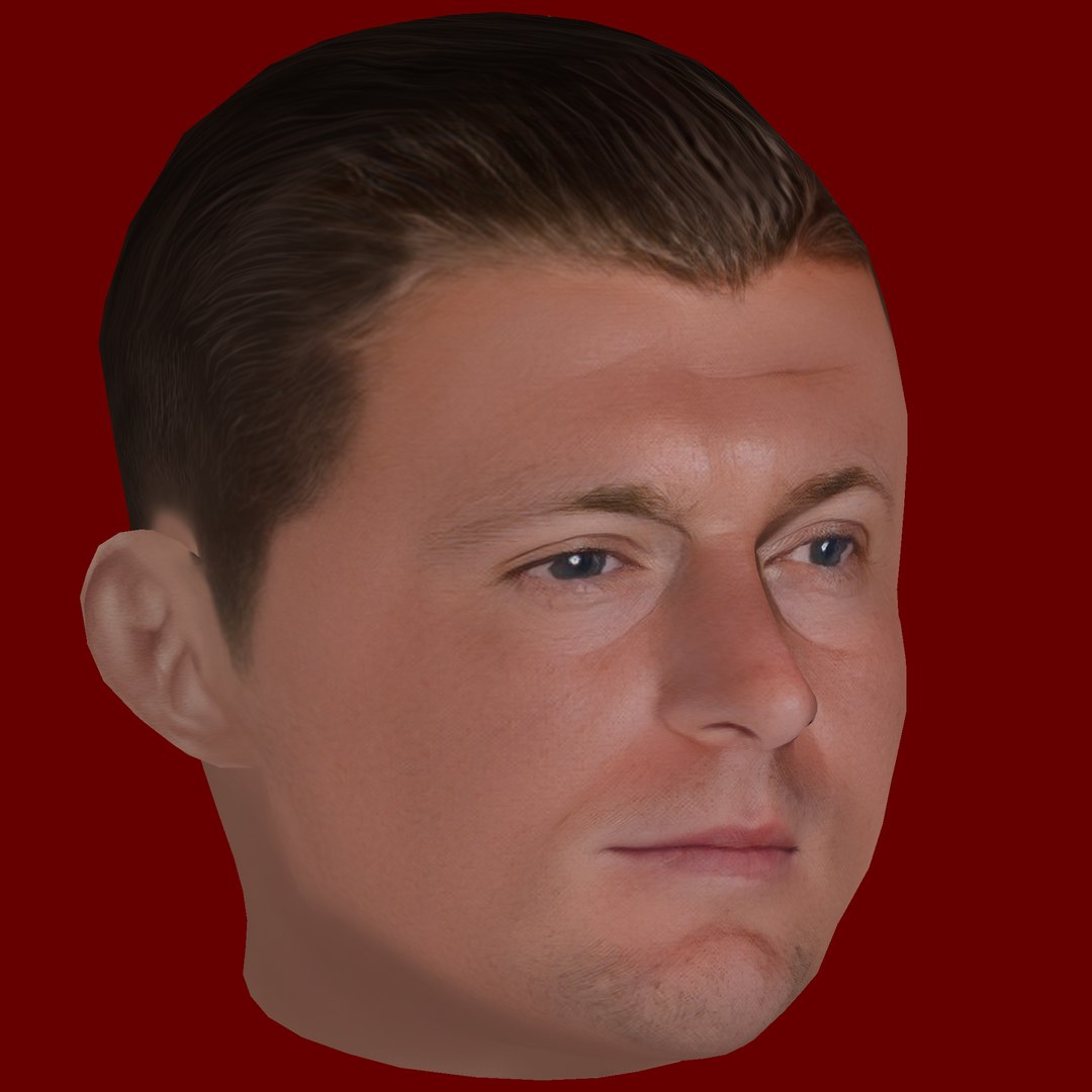 Toni Kroos Head - Low Poly Head For Game 3D Model - TurboSquid 2208434