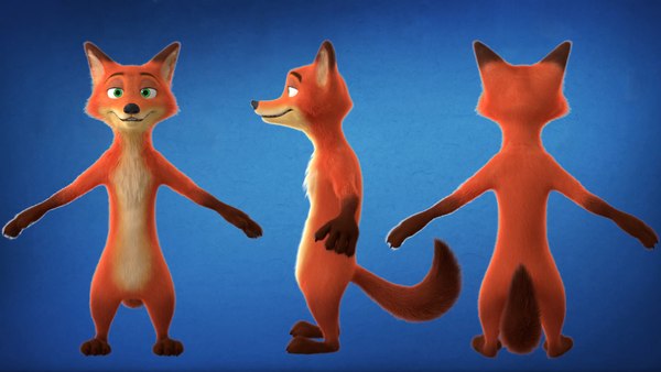 3d fur nick model
