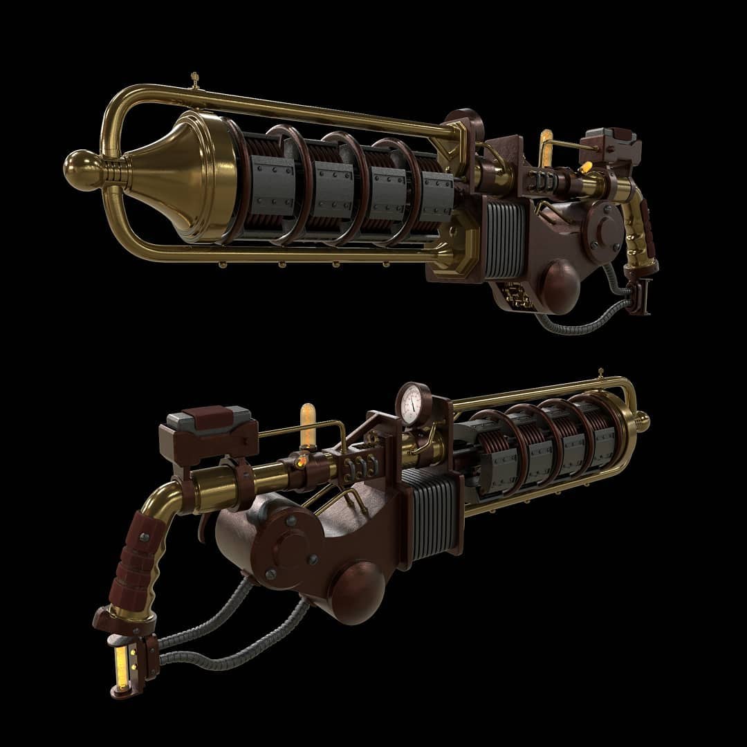 Steampunk Weapon Model - TurboSquid 1973704