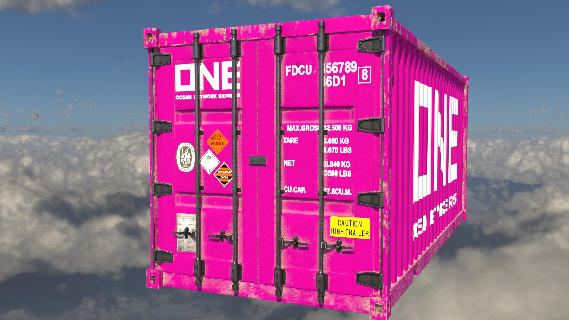 3D Shipping Container Teu - TurboSquid 1493967