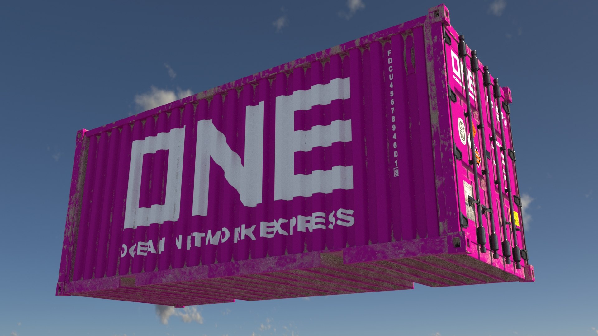 3D Shipping Container Teu - TurboSquid 1493967