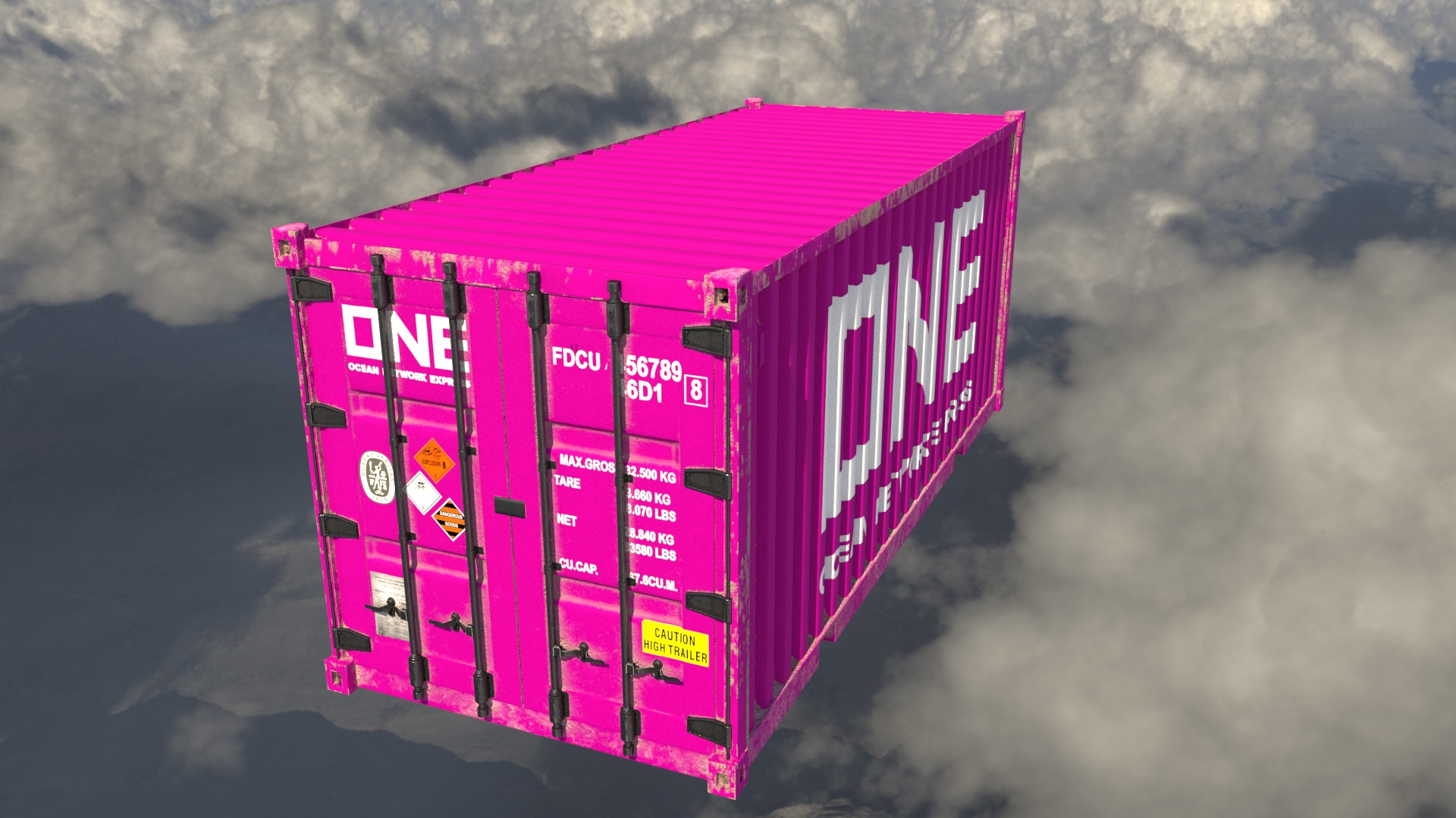 3D Shipping Container Teu - TurboSquid 1493967
