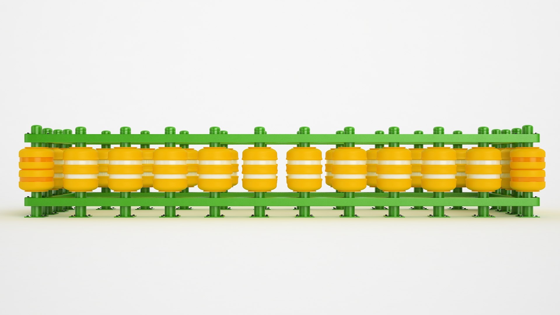 Safety Roller Barrier 3D Model - TurboSquid 1622025