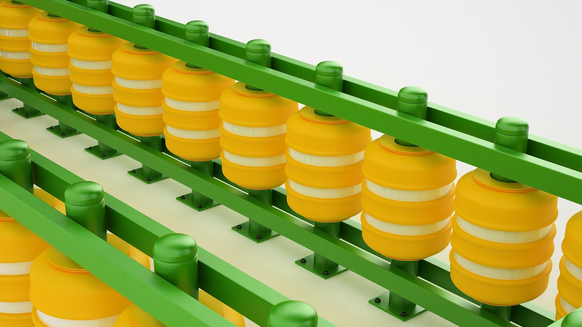 Safety Roller Barrier 3D Model - TurboSquid 1622025