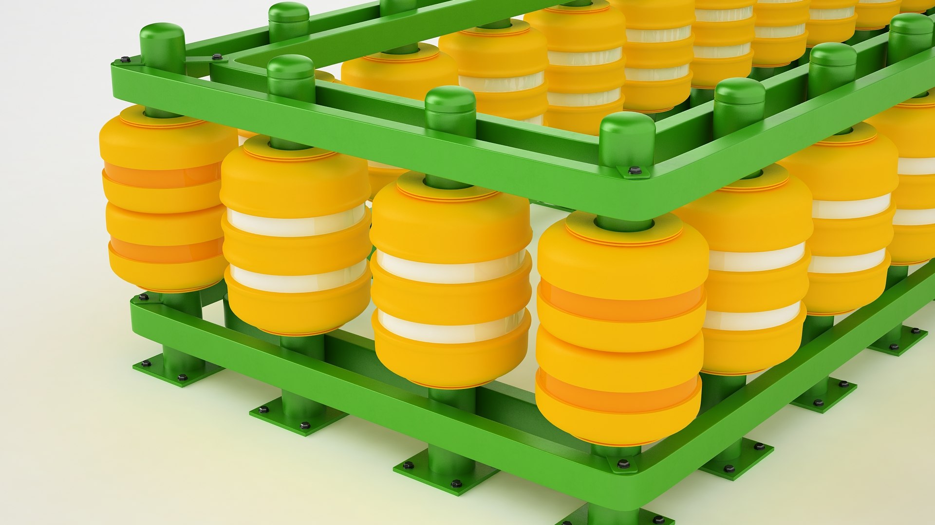 Safety Roller Barrier 3D Model - TurboSquid 1622025