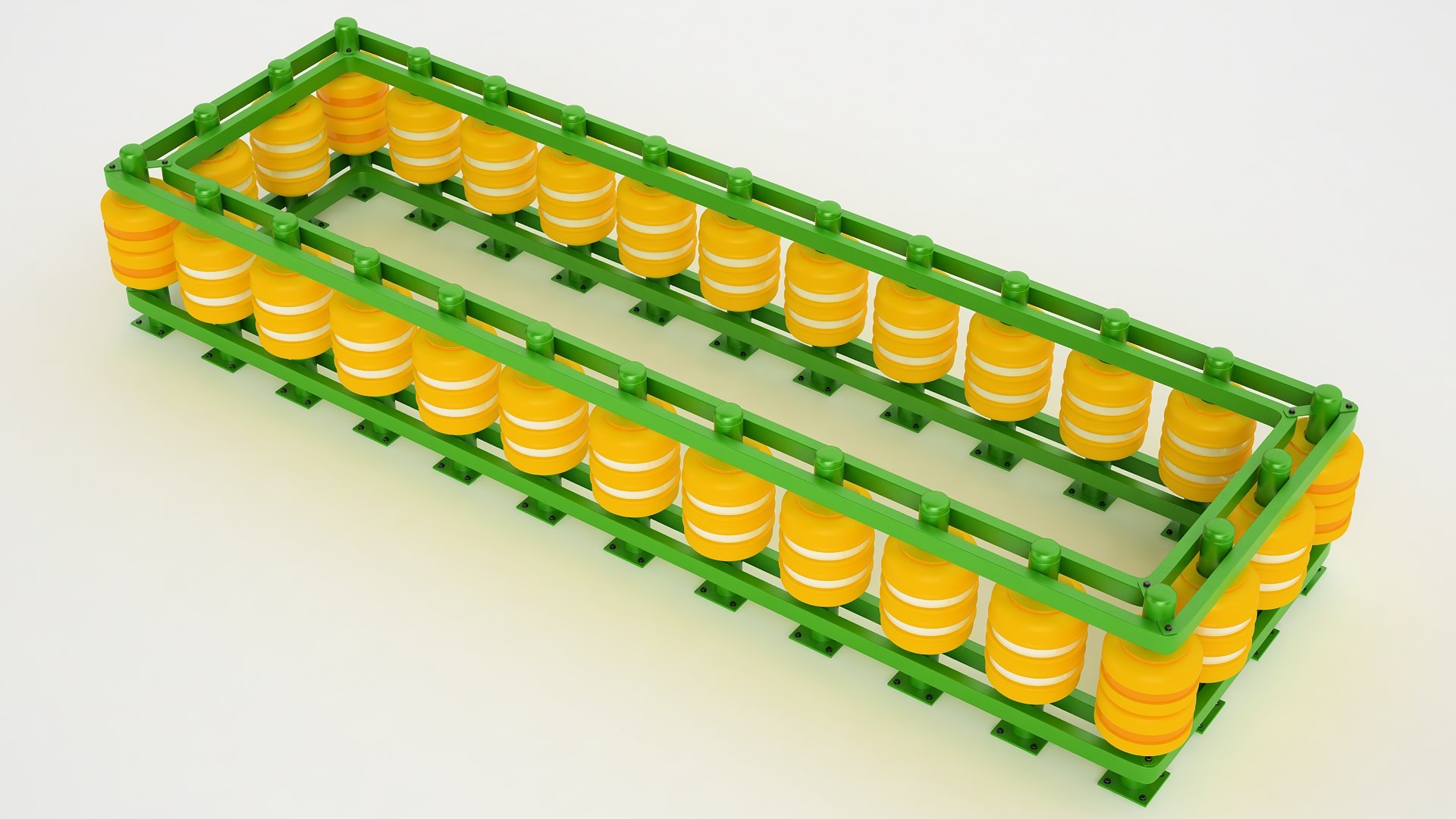 Safety Roller Barrier 3D Model - TurboSquid 1622025