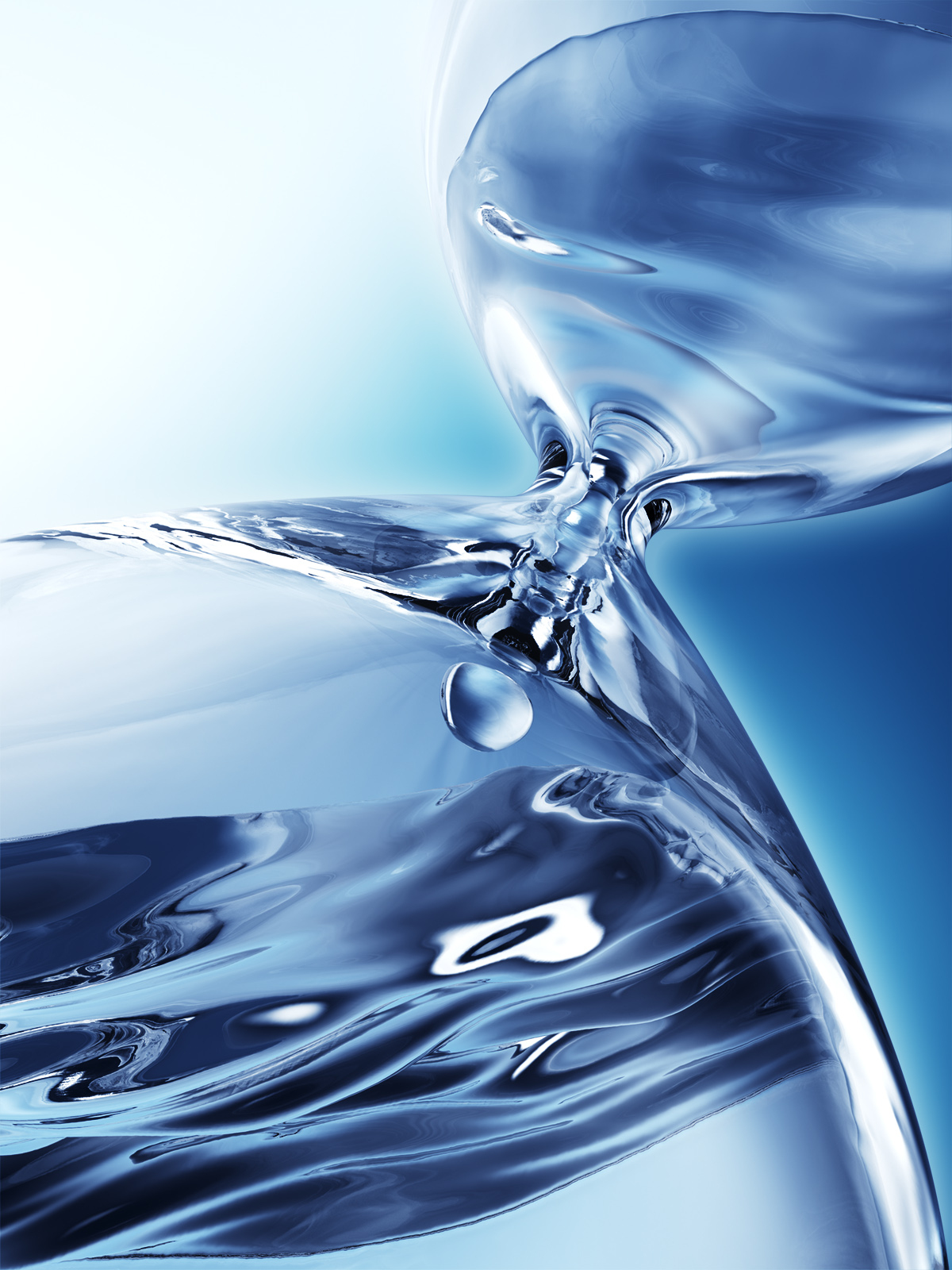 3D hourglass water glass model - TurboSquid 1195673