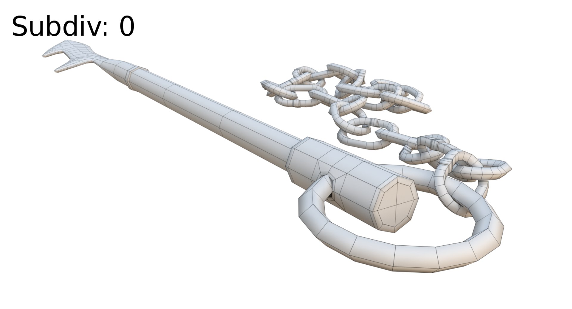 3d subdivision harpoon model