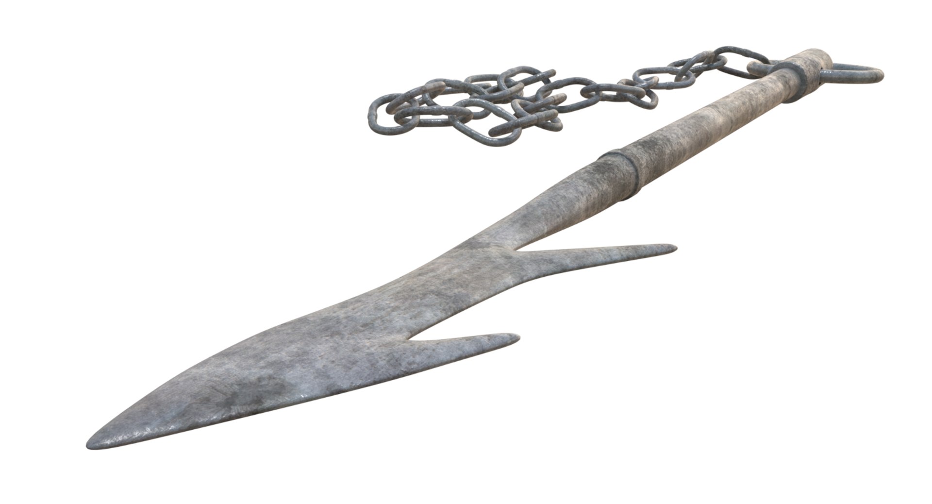 3d subdivision harpoon model