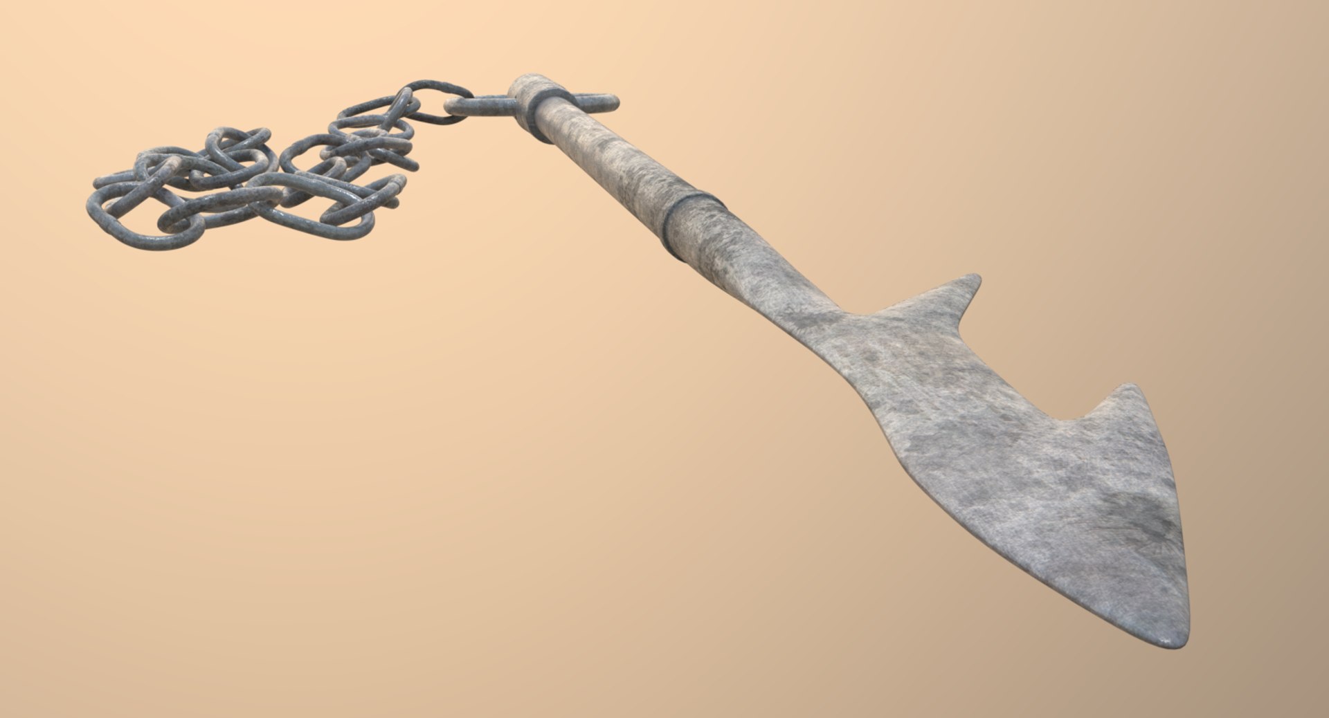 3d subdivision harpoon model