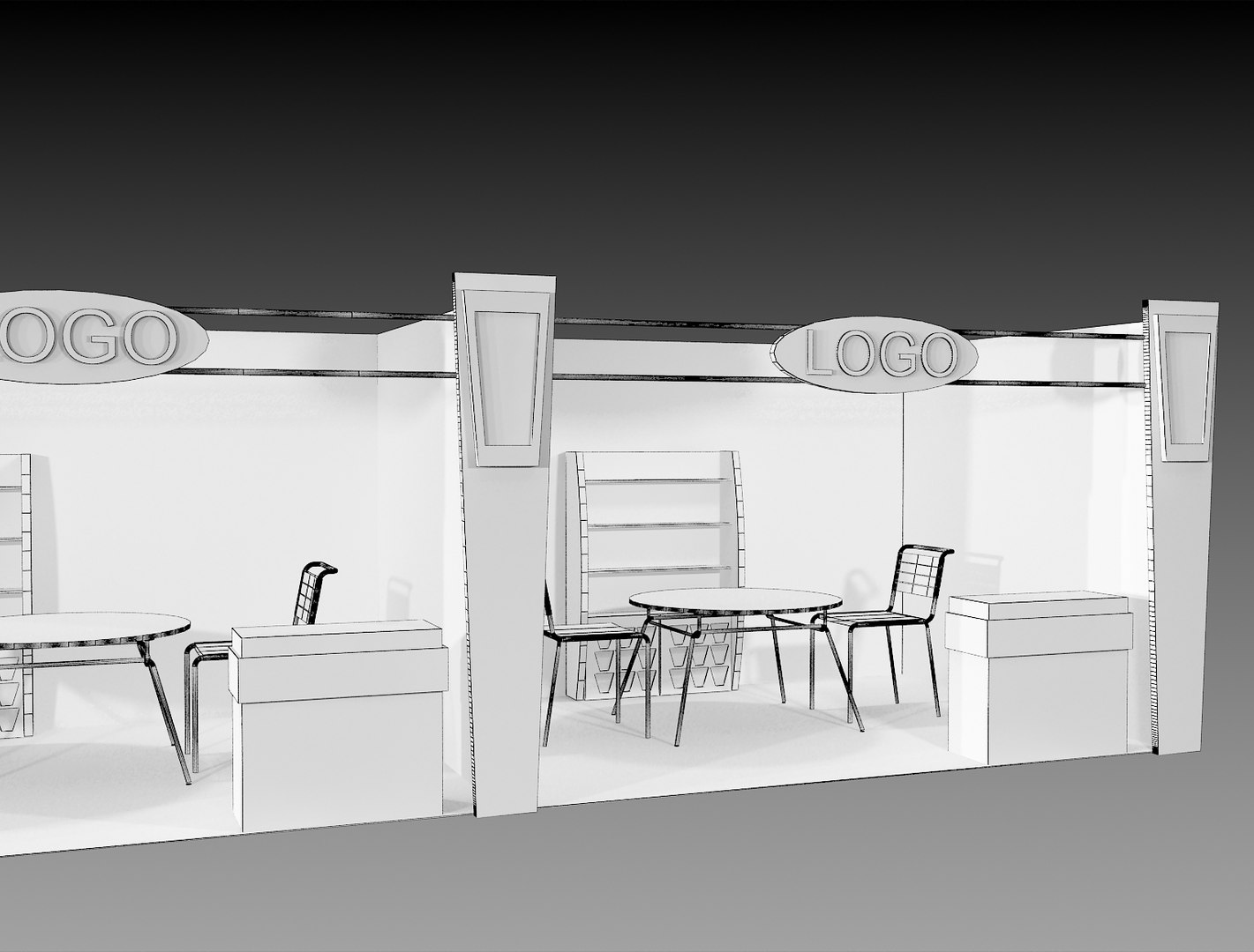3D Model Stand Exhibition Booth - TurboSquid 1639559