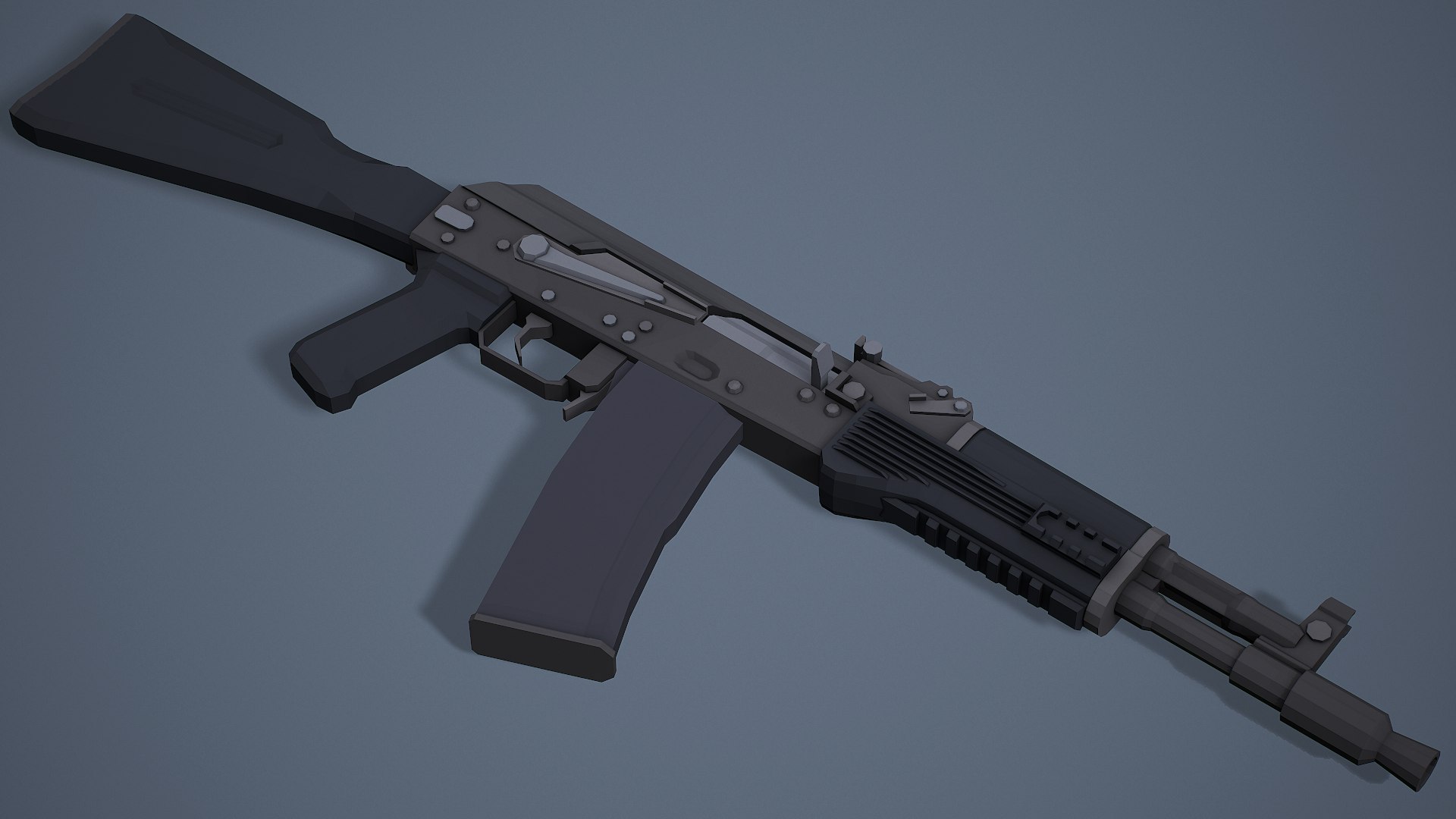 Stylized AK-102 Low Poly Game Ready 3D Model - TurboSquid 2041002