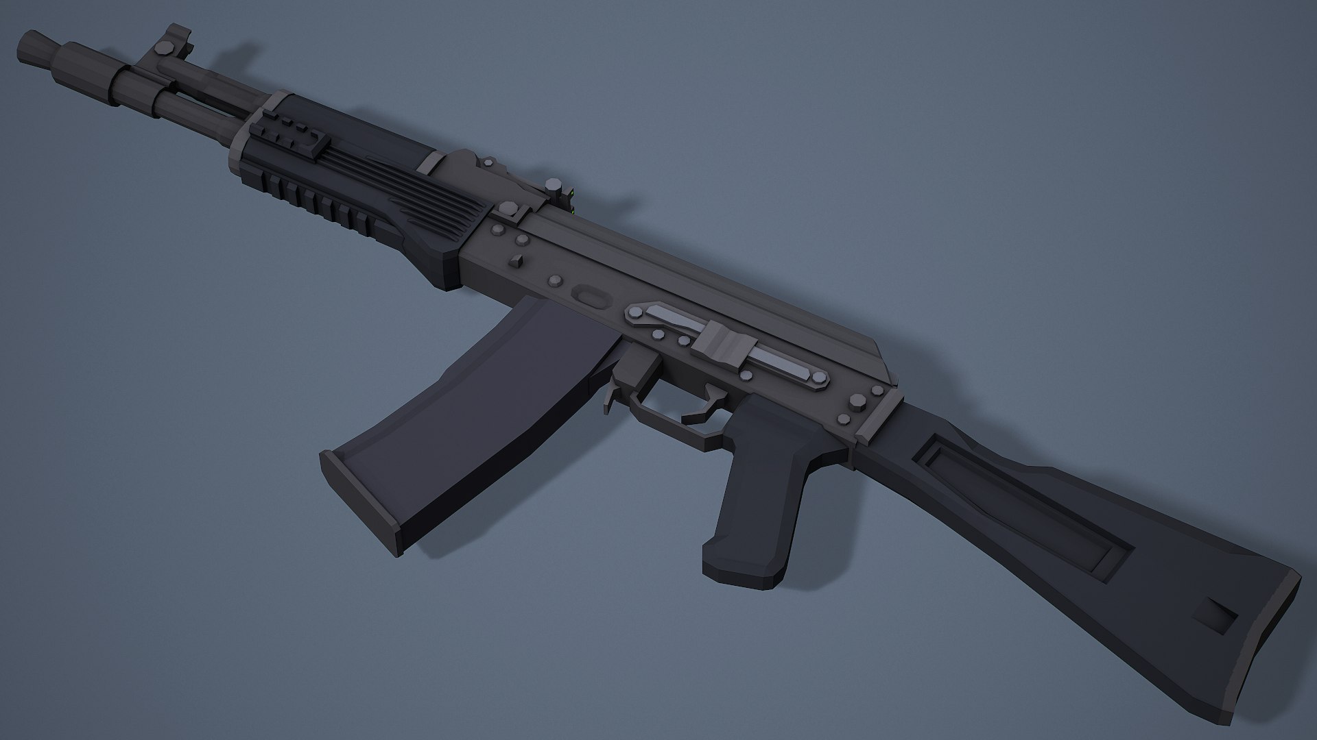 Stylized AK-102 Low Poly Game Ready 3D Model - TurboSquid 2041002