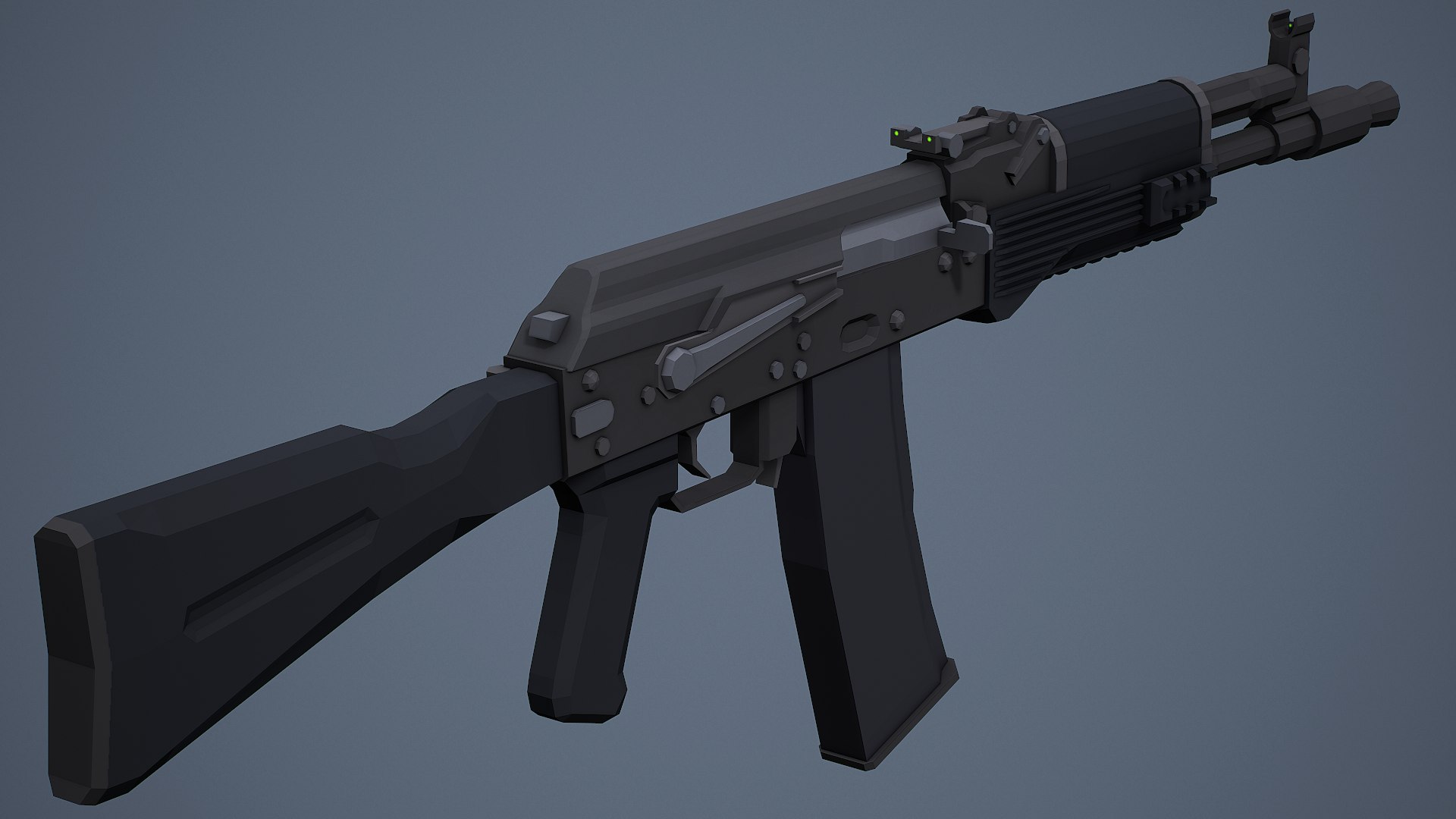 Stylized AK-102 Low Poly Game Ready 3D Model - TurboSquid 2041002