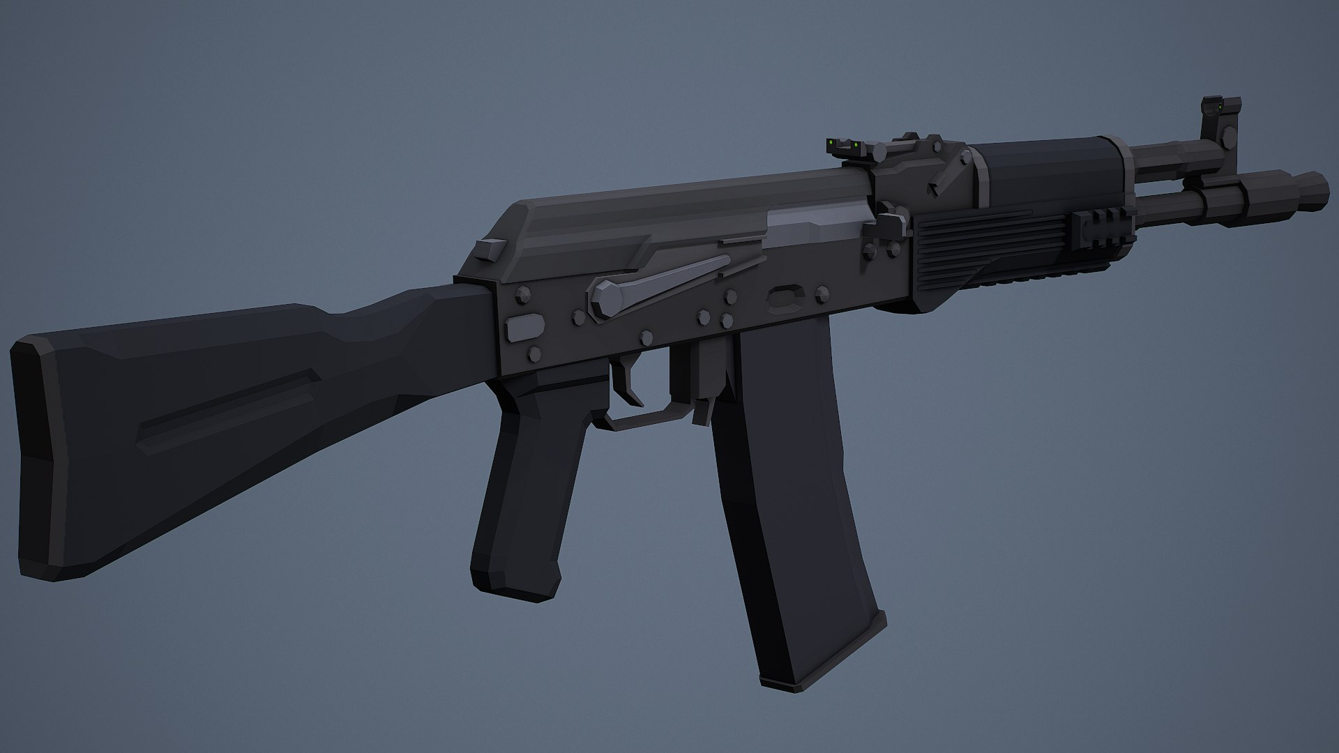 Stylized AK-102 Low Poly Game Ready 3D Model - TurboSquid 2041002