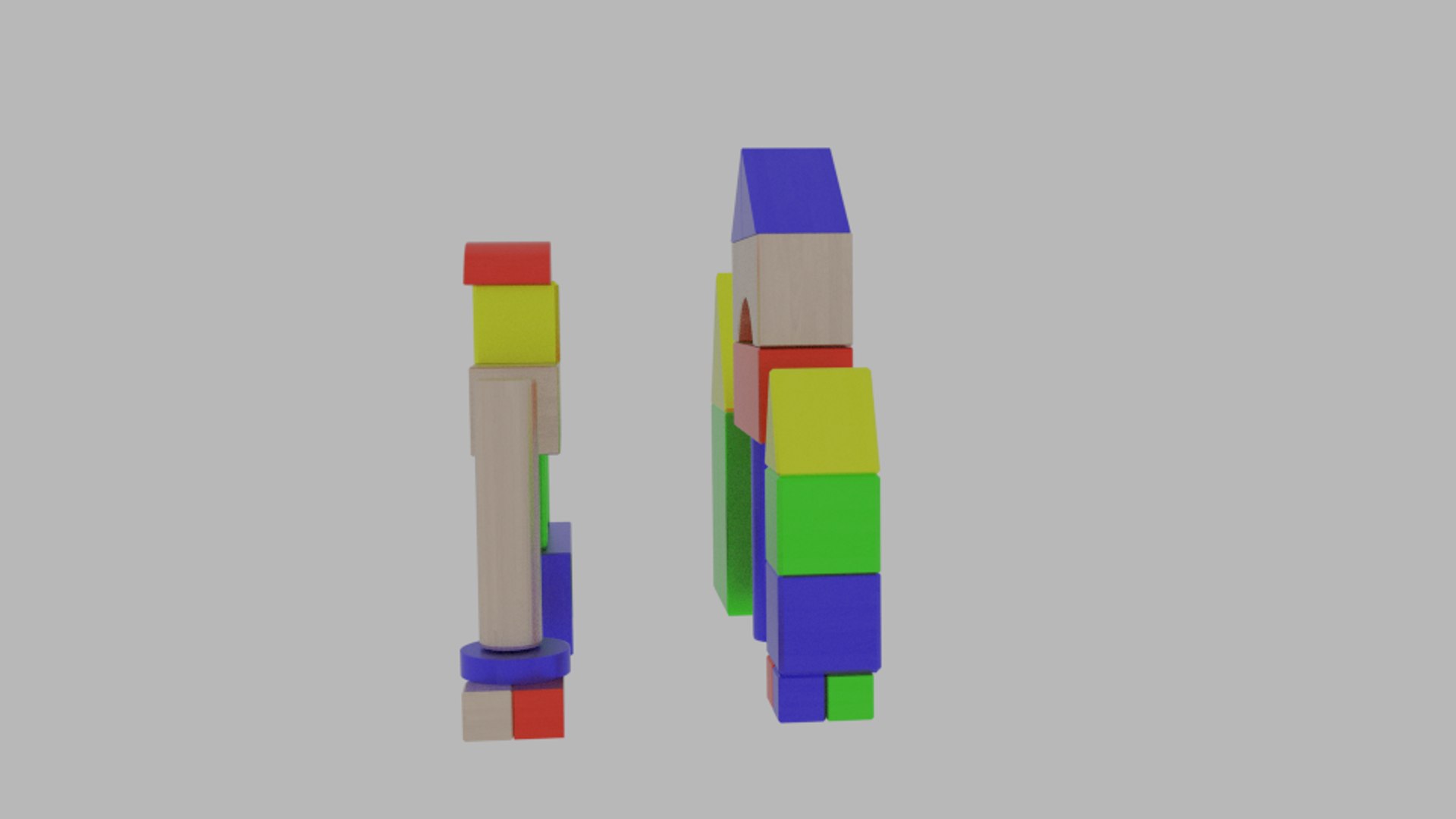 3d model toy blocks