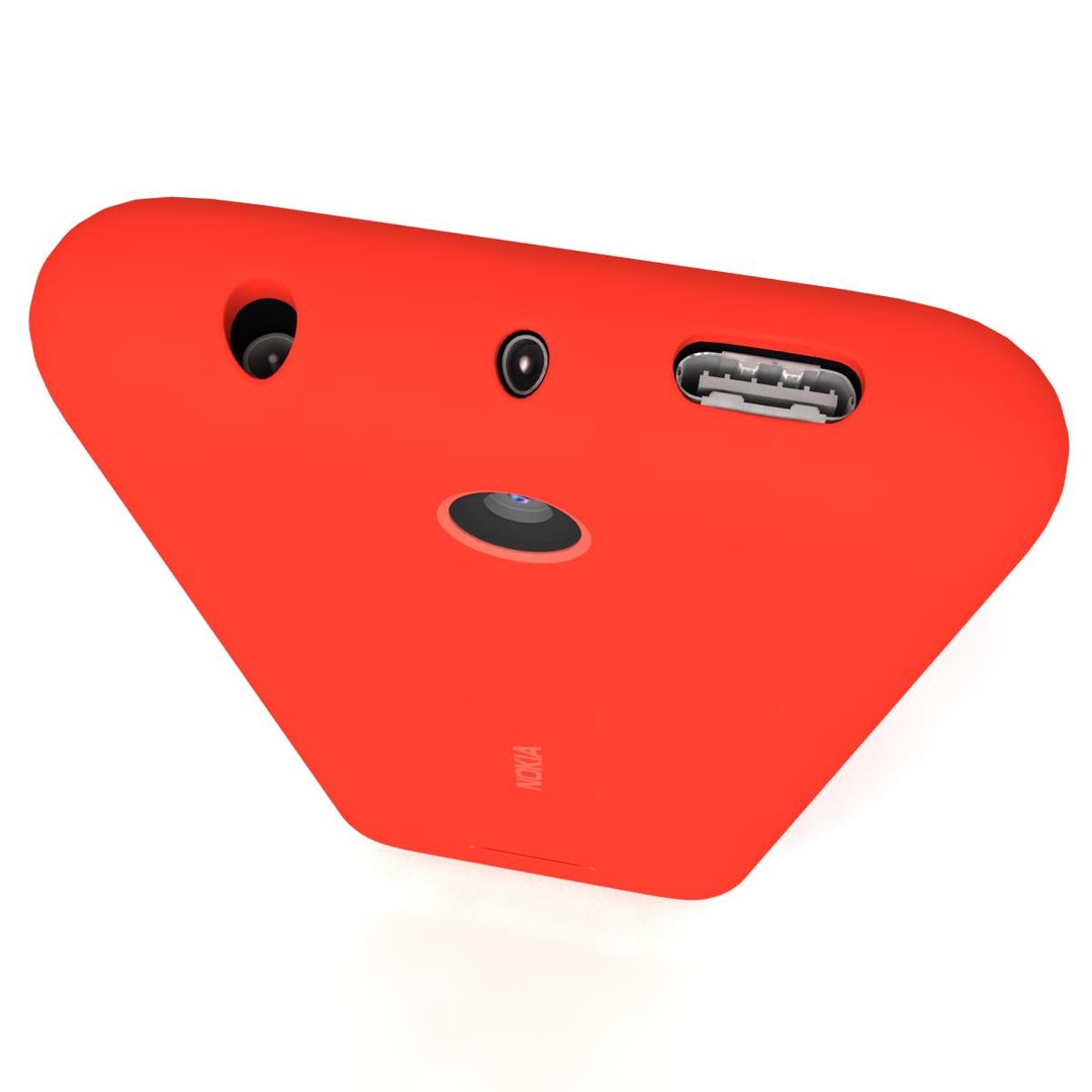3d Nokia 225 Red Model