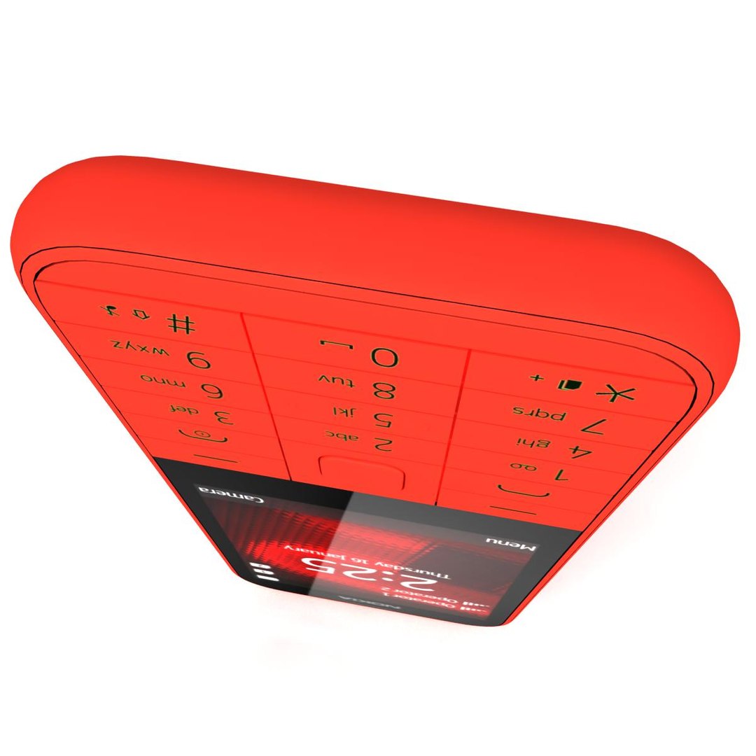 3d Nokia 225 Red Model