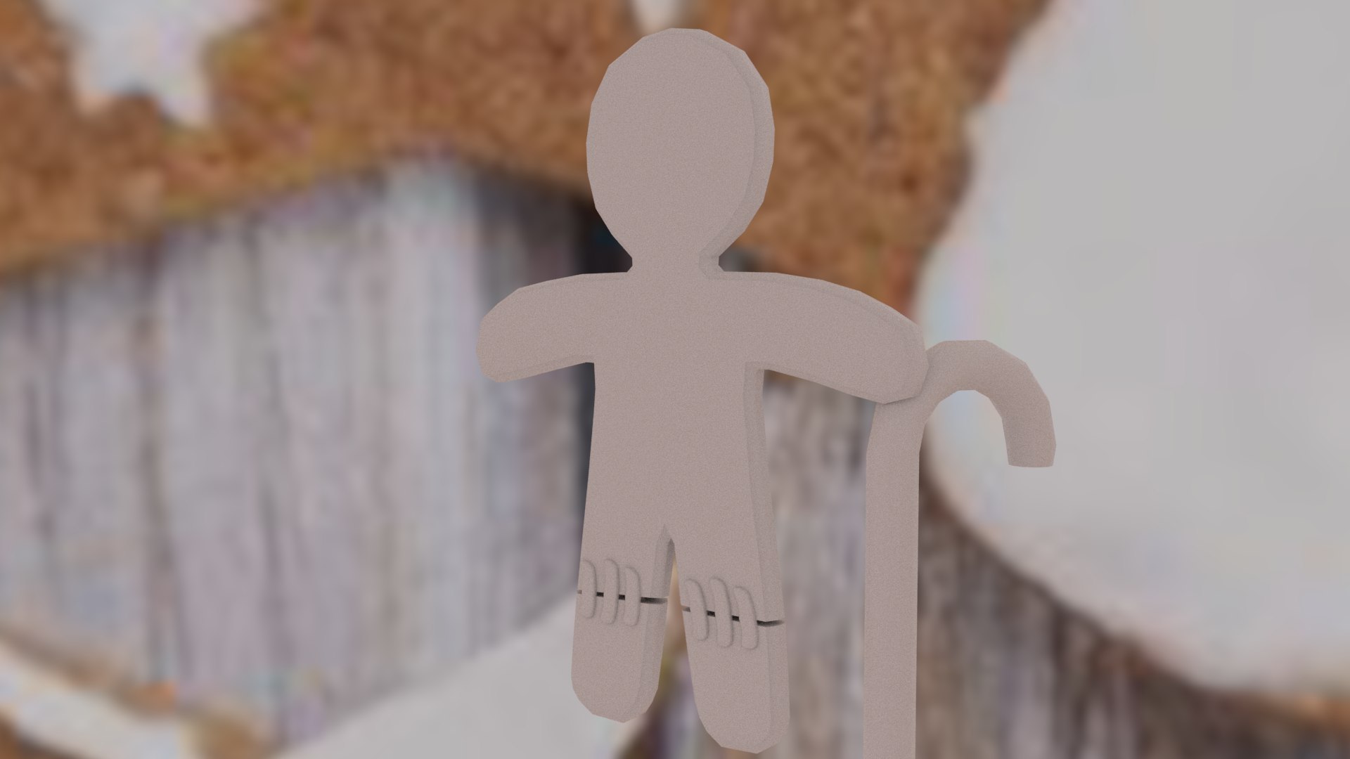 Gingerbread man broken legs Cookie 3D model - TurboSquid 1983369