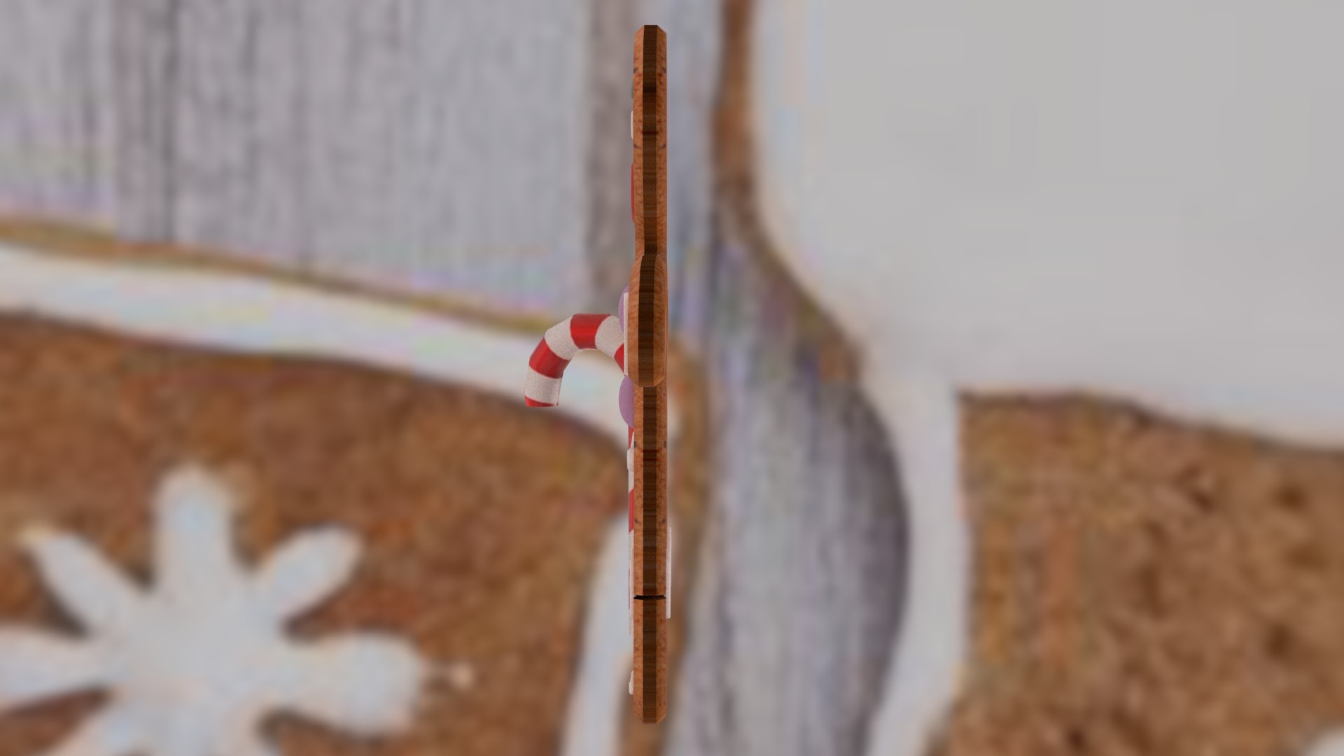 Gingerbread man broken legs Cookie 3D model - TurboSquid 1983369