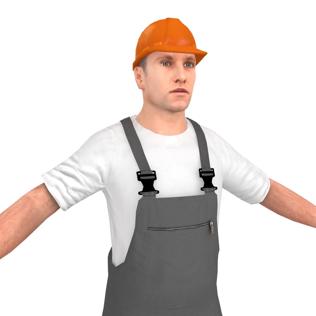3D Character Worker Person Model - TurboSquid 1275427