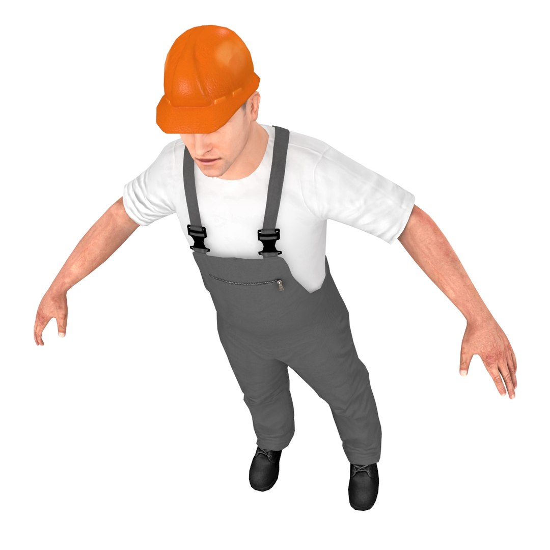 3D Character Worker Person Model - TurboSquid 1275427