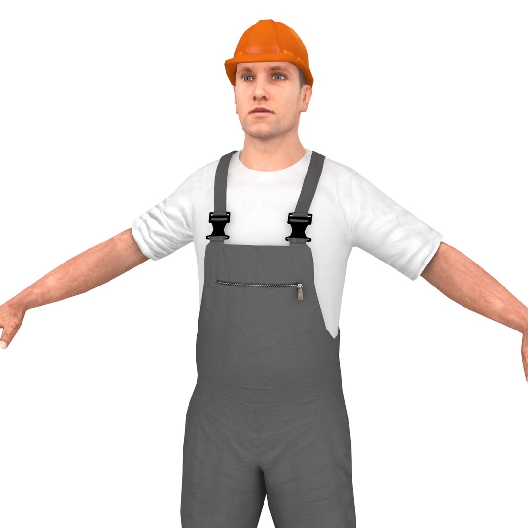 3D Character Worker Person Model - TurboSquid 1275427