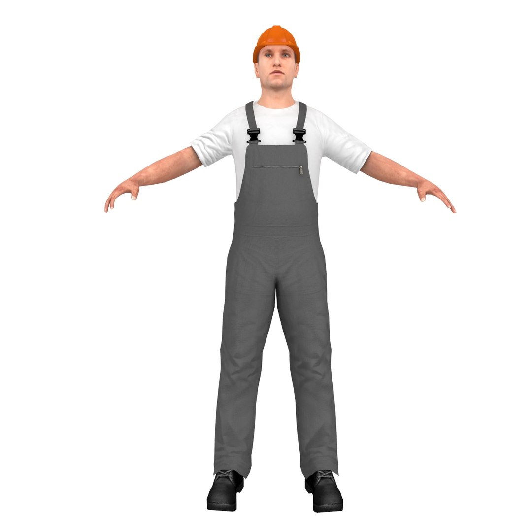 3D Character Worker Person Model - TurboSquid 1275427