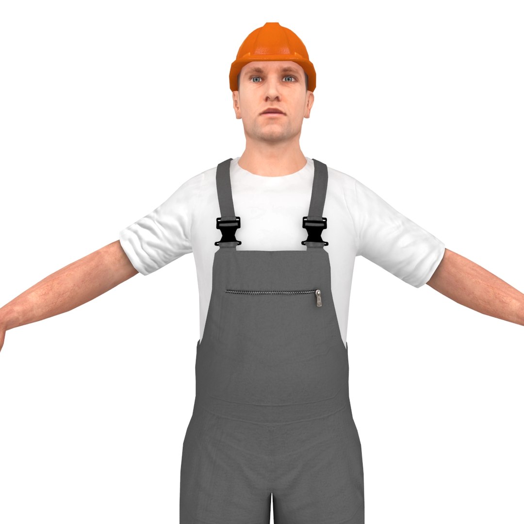 3D Character Worker Person Model - TurboSquid 1275427